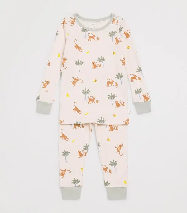 MORI Monkey Print Pyjama Set