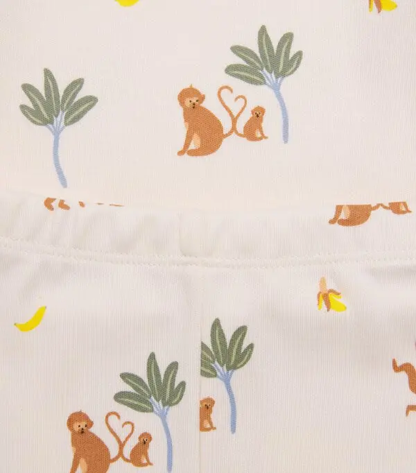 MORI Monkey Print Pyjama Set