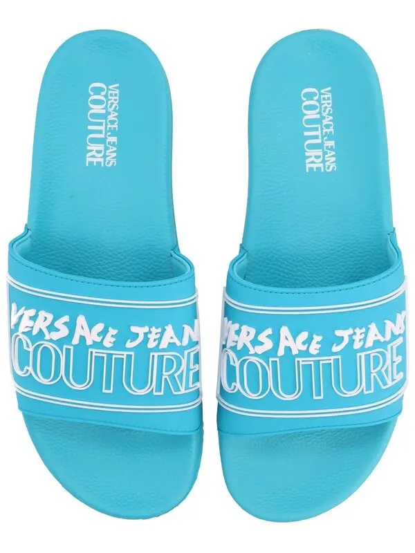Versace Logo Slides - Azure