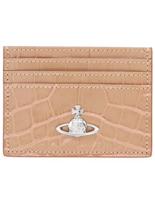 VIVIENNE WESTWOOD Flat" Card Holder - Pink