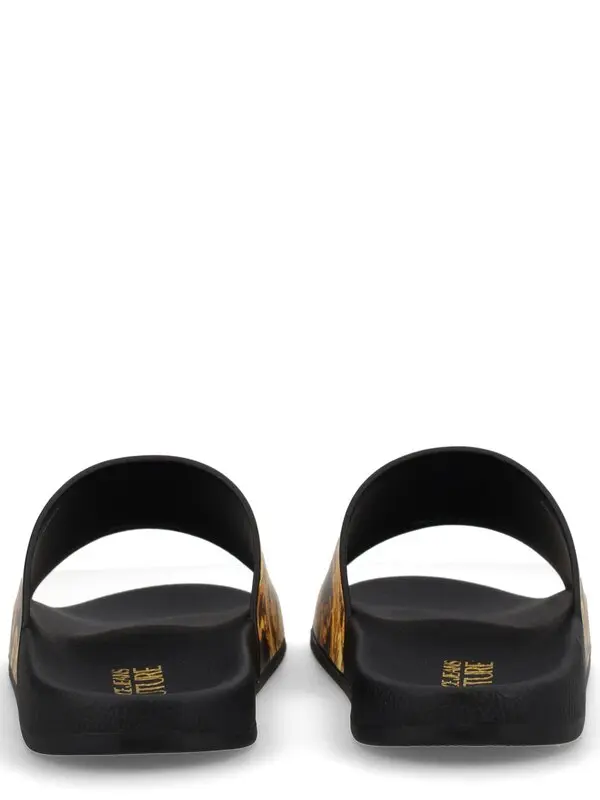 Versace Slides With Print - Black