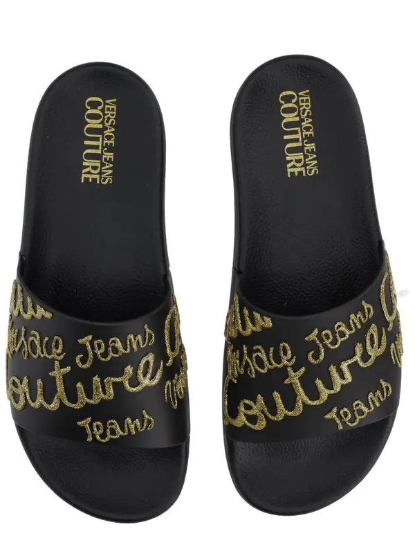 Versace Slides With Logo