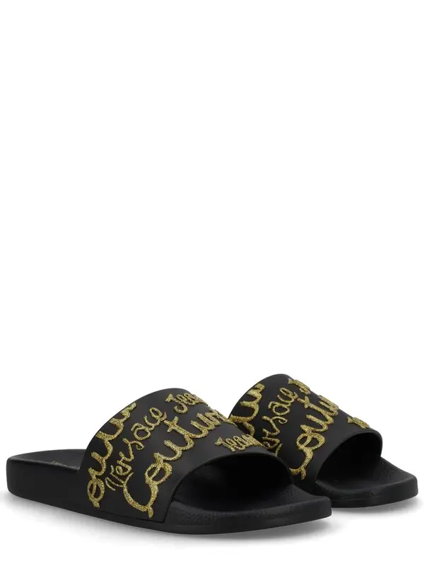 Versace Slides With Logo