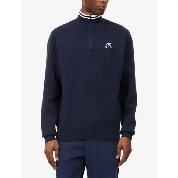 MALBON Quarter-zip Cotton-blend Jumper