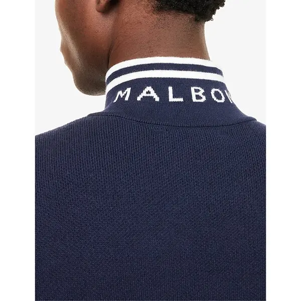 MALBON Quarter-zip Cotton-blend Jumper