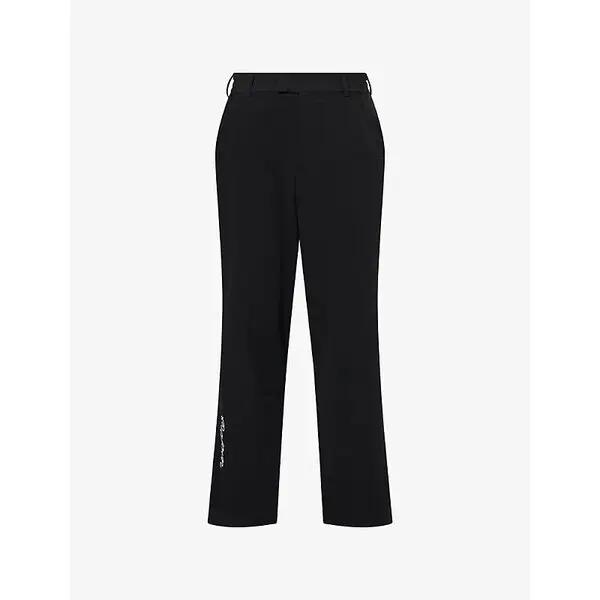 MALBON Magnolia Straight-leg Stretch-woven Trousers - Black