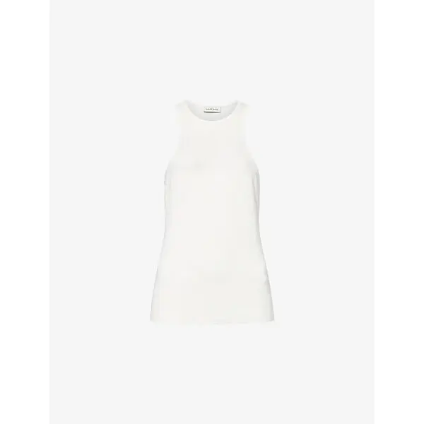 ANINE BING Embroidered-logo Knit Top - Ivory