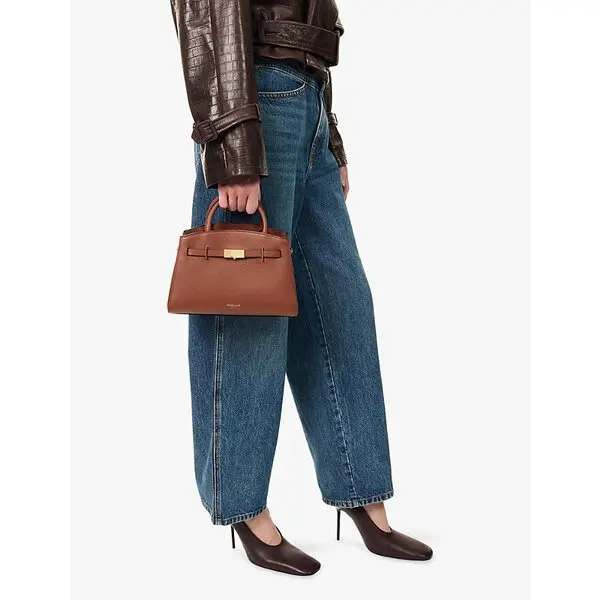 DEMELLIER The Small Hudson Leather Tote Bag - Tan
