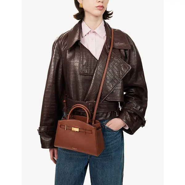 DEMELLIER The Small Hudson Leather Tote Bag - Tan