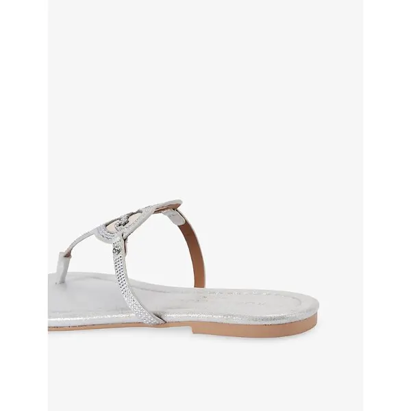 Kurt Geiger Heart T-bar Sandals - Silver