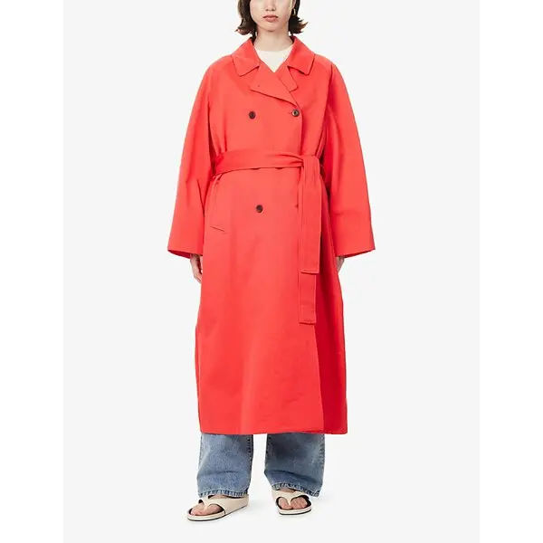SKALL STUDIO Double-breasted Cotton Coat