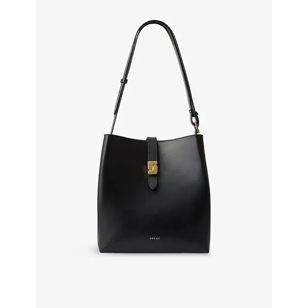 Soeur Leather Shoulder Bag - Noir