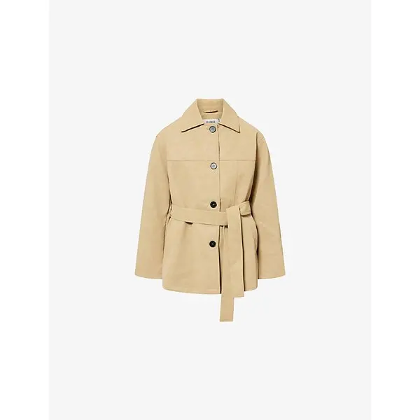 4TH & RECKLESS Rowena Belted Faux-leather Jacket