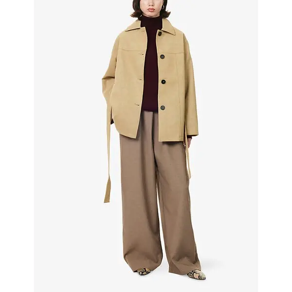4TH & RECKLESS Rowena Belted Faux-leather Jacket