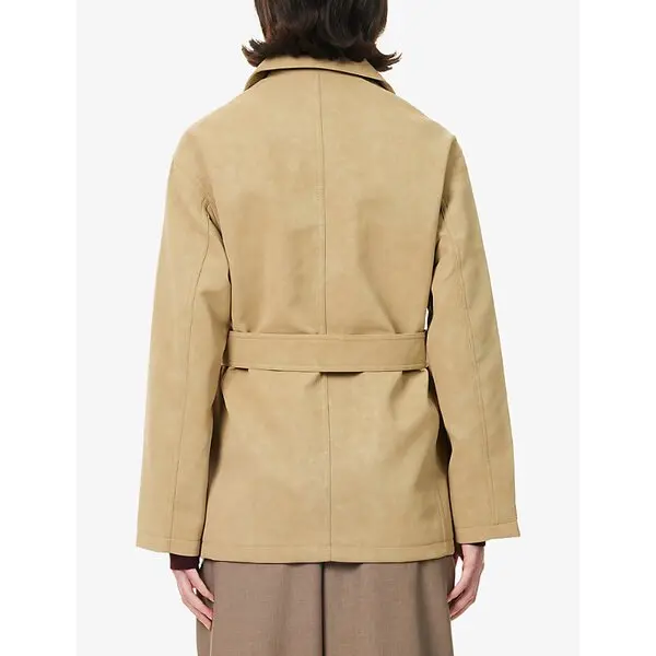 4TH & RECKLESS Rowena Belted Faux-leather Jacket