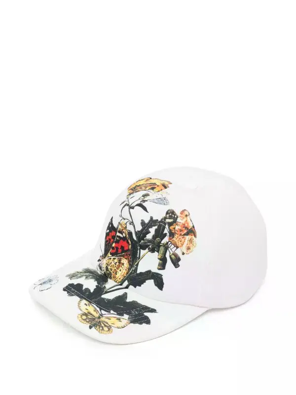 Undercover Butterfly-print Cap - Neutrals