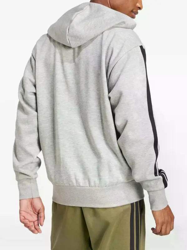 Adidas Striped Zip-up Hoodie