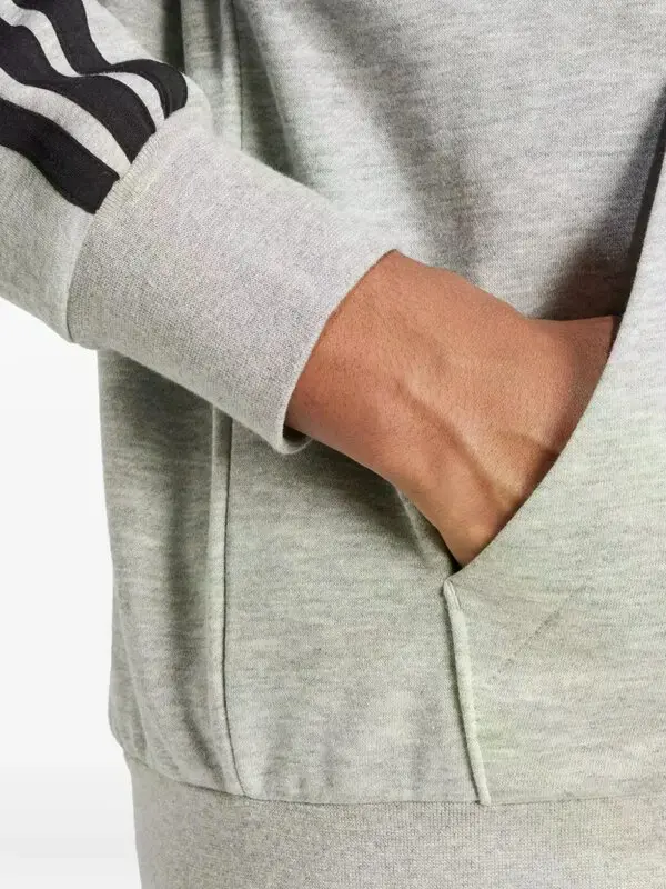 Adidas Striped Zip-up Hoodie