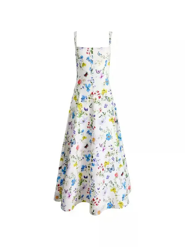 Alice + Olivia Polly Flared Midi Dress