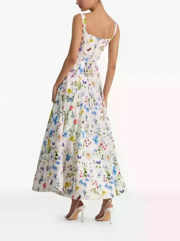Alice + Olivia Polly Flared Midi Dress
