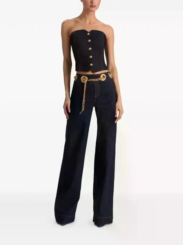 Alice + Olivia Jasper Chain-belt Jeans