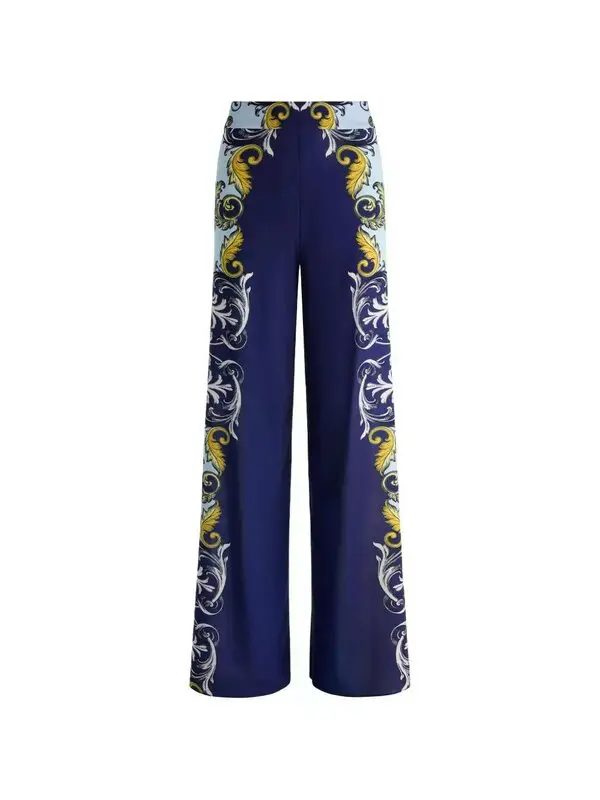 Alice + Olivia Athena Wide-leg Trousers - Blue