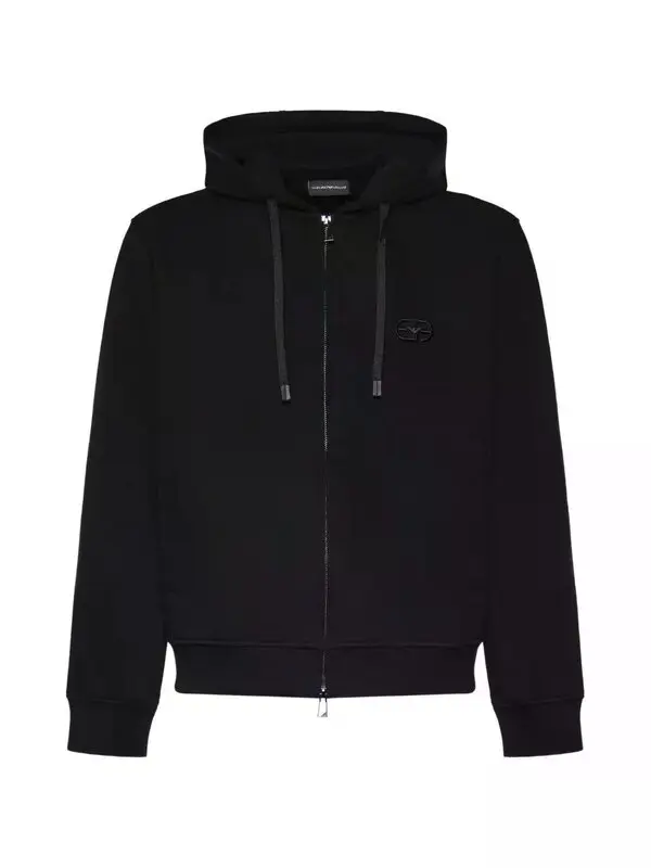 Emporio Armani Zip-up Hoodie - Black