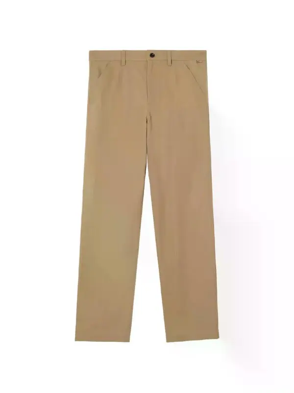 Burberry Cotton Twill Chinos - Neutrals