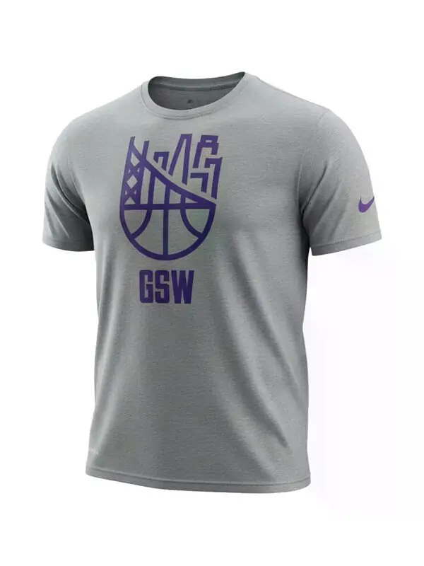 Nike Nba Golden State Warriors Dri-fit Essential T-shirt - Grey