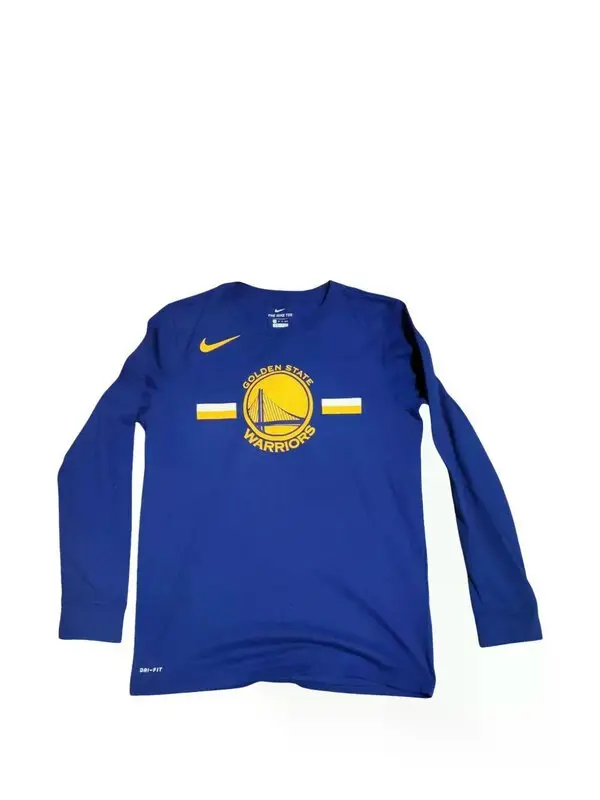Nike Nba Golden State Warriors Dri-fit Long-sleeve T-shirt - Blue