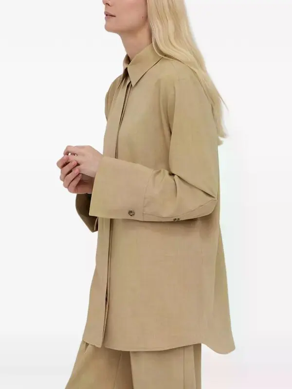 HERSKIND Cato Buttoned Shirt Jacket - Neutrals