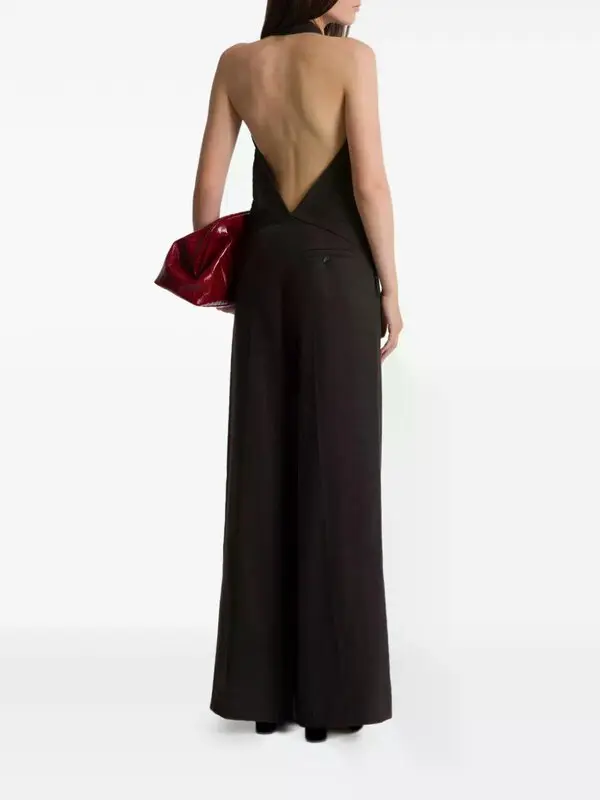Alberta Ferretti Quilted Halterneck Waistcoat - Brown