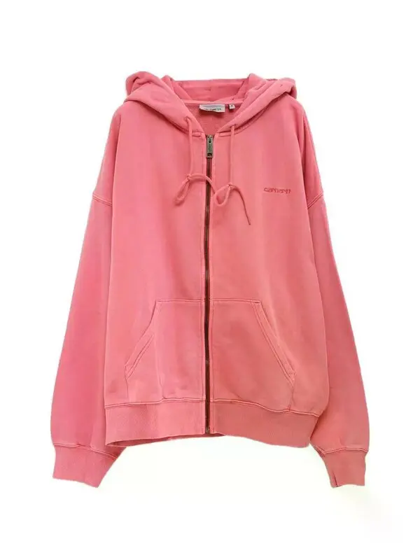 Carhartt Work In Progress Benton Zip Hooded Sweater - Pink