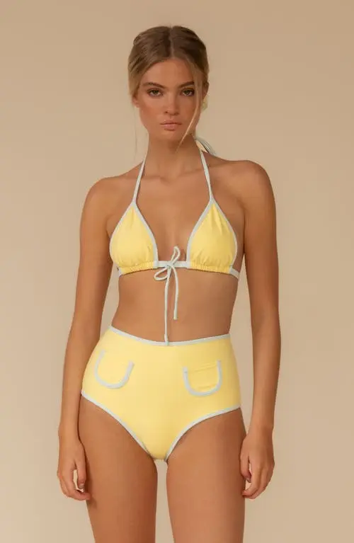 MONTCE Emma Binded String Bikini Top - Sunshine