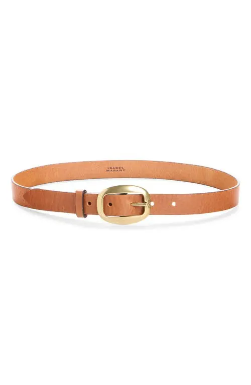Isabel Marant Small Dara Leather Belt - Cognac