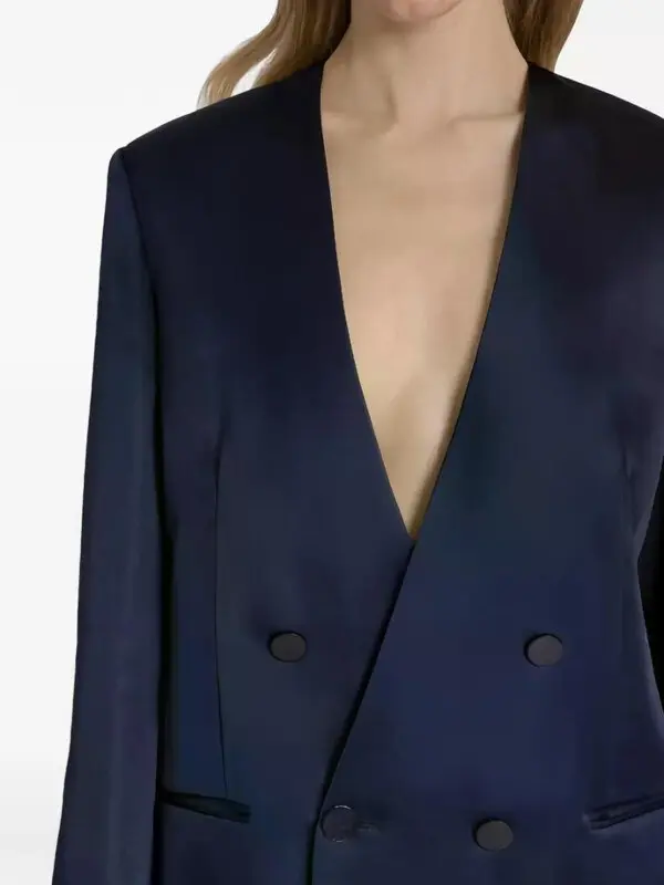 Alberta Ferretti Double-breasted Blazer - Blue