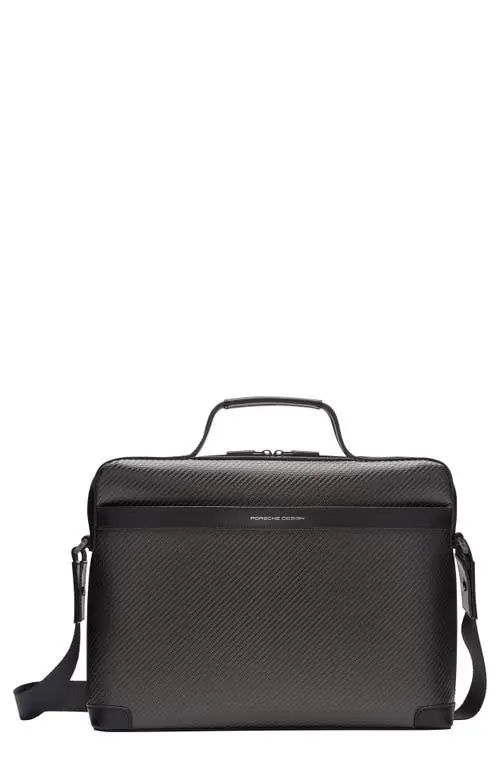 Porsche Design By Bric's Carbon Briefcase M - Black