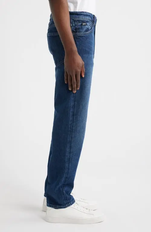 BOSS Ogden Straight-leg Jeans - Navy