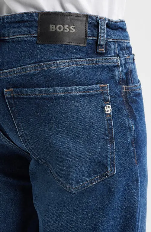 BOSS Ogden Straight-leg Jeans - Navy