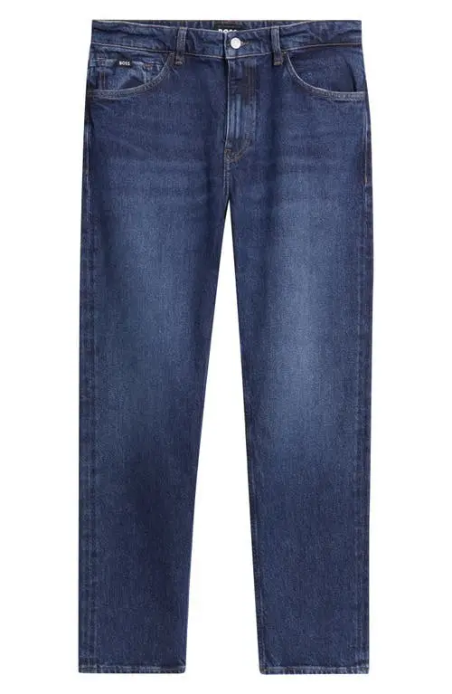 BOSS Ogden Straight-leg Jeans - Navy