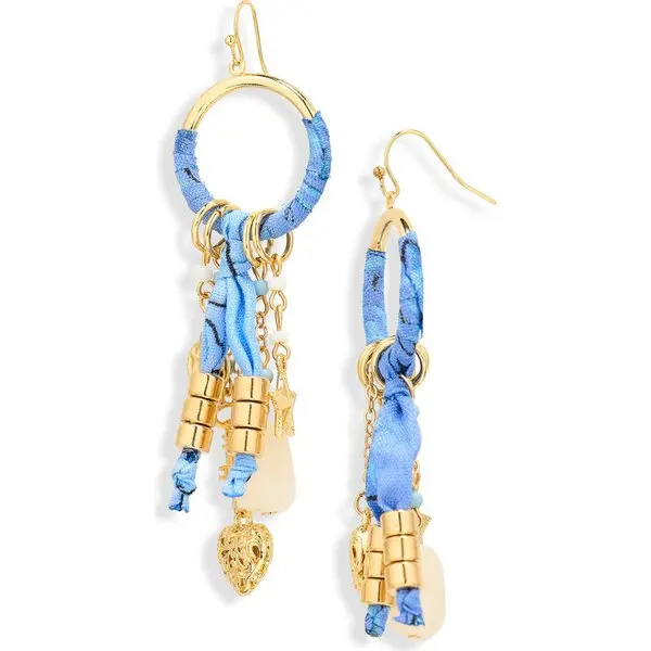 Bp. Bandana Charm Drop Earrings - Blue