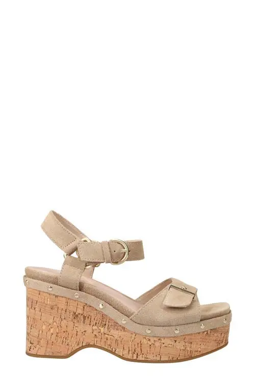 Pelle Moda Ciana Platform Wedge Sandal - Ecru
