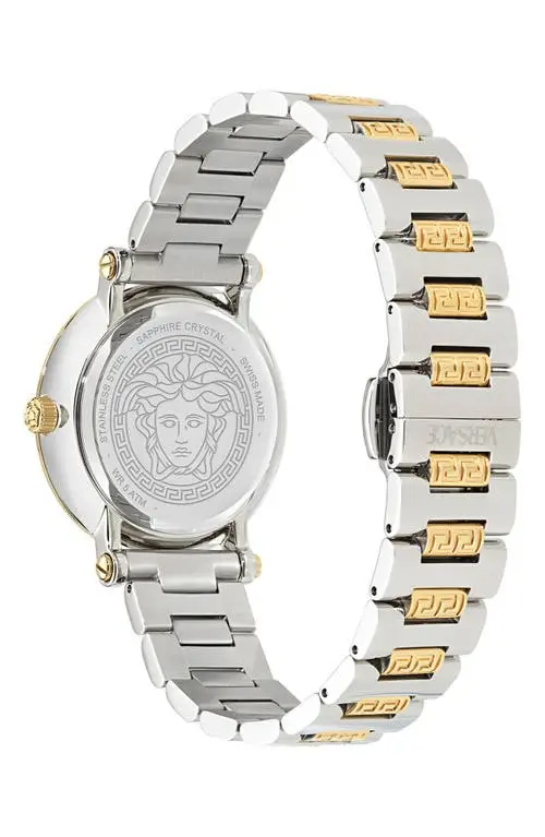 Versace Greca Sphere Two-tone Bracelet Watch