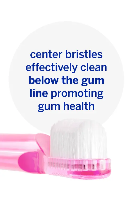 SUPERSMILE 2-pack New Generation 45° Patented Long Toothbrush - Pink