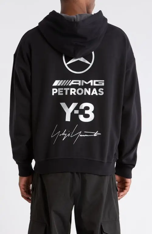 Y3 Graphic Front Zip Hoodie