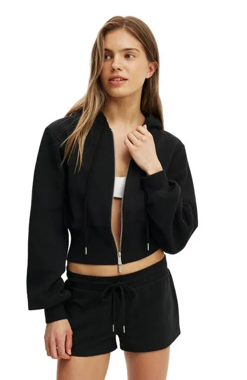 Cotton:on Active Stretch Modal Fleece Mini Short - Black