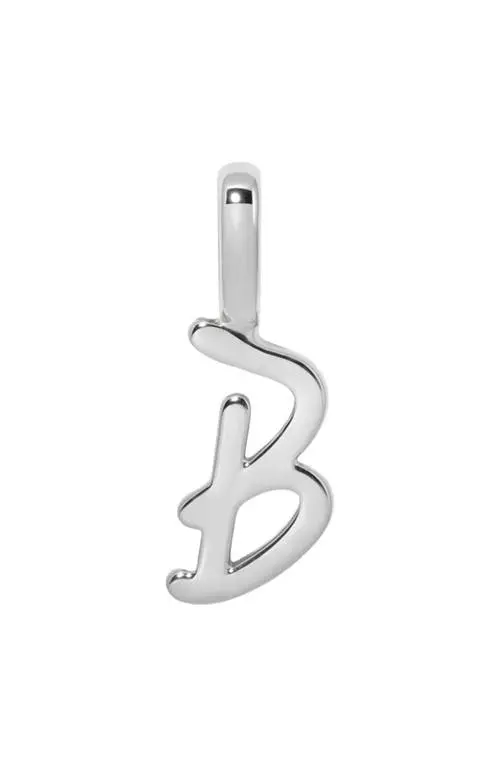 MADE BY MARY Script Initial Charm - Silver Initial B