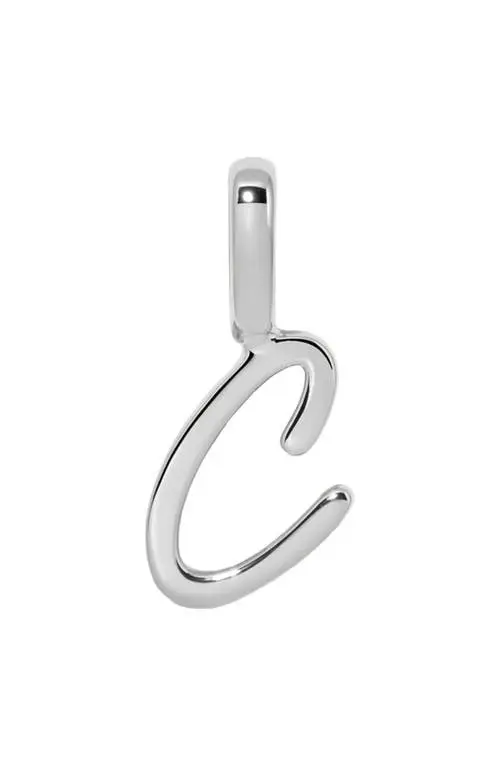 MADE BY MARY Script Initial Charm - Silver Initial C