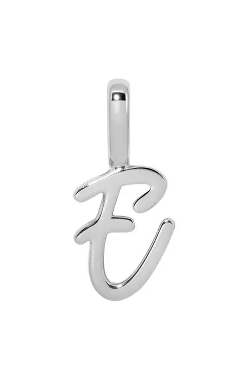 MADE BY MARY Script Initial Charm - Silver Initial E