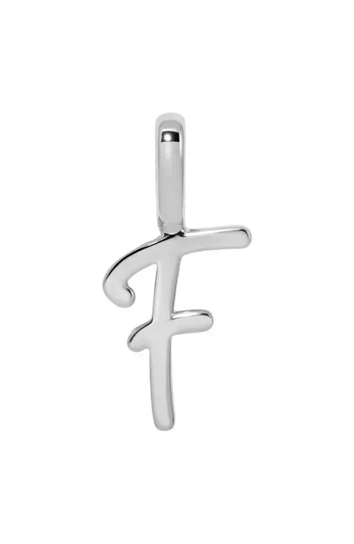 MADE BY MARY Script Initial Charm - Silver Initial F